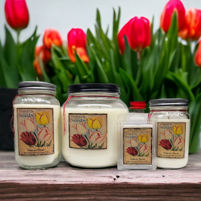 Timeless Tulips Scent Collection - Herbal Star Candles