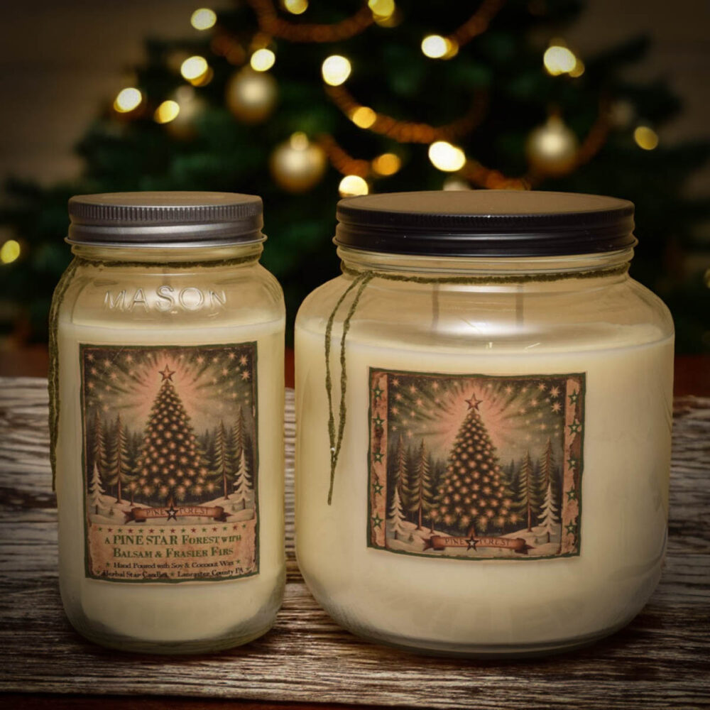 Pine Star Forest Liquid Hand Soap-8 oz - Herbal Star Candles