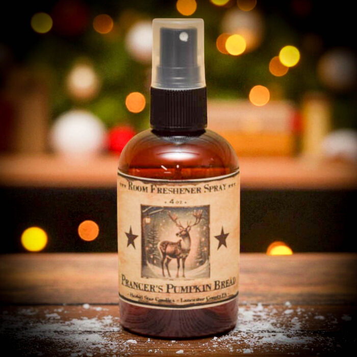 Prancer's Pumpkin Bread 4 oz Room Spray - Herbal Star Candles